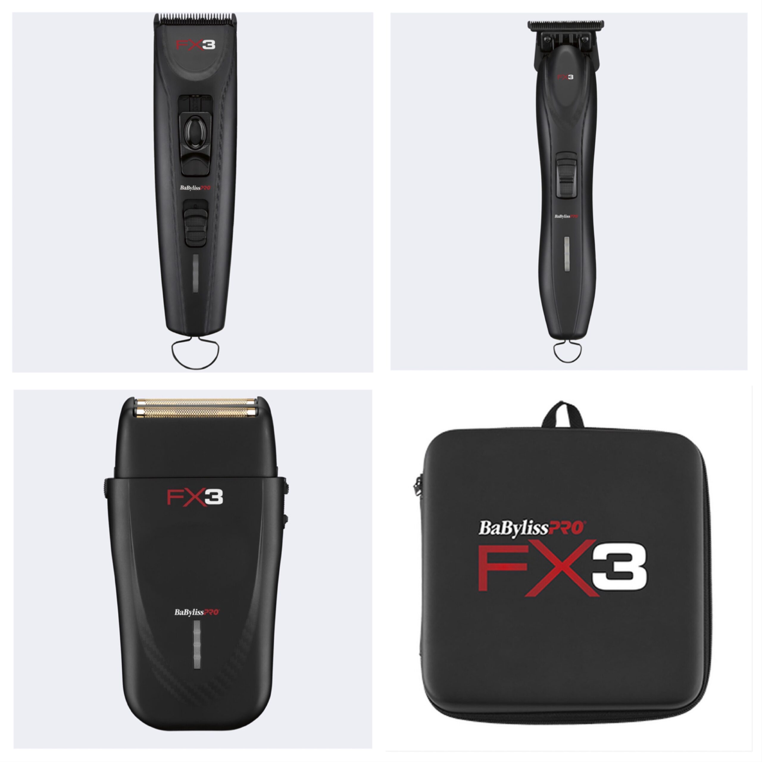 Babylisspro Black FX3 Collection – Clipper, Trimmer, Shaver & travel ...